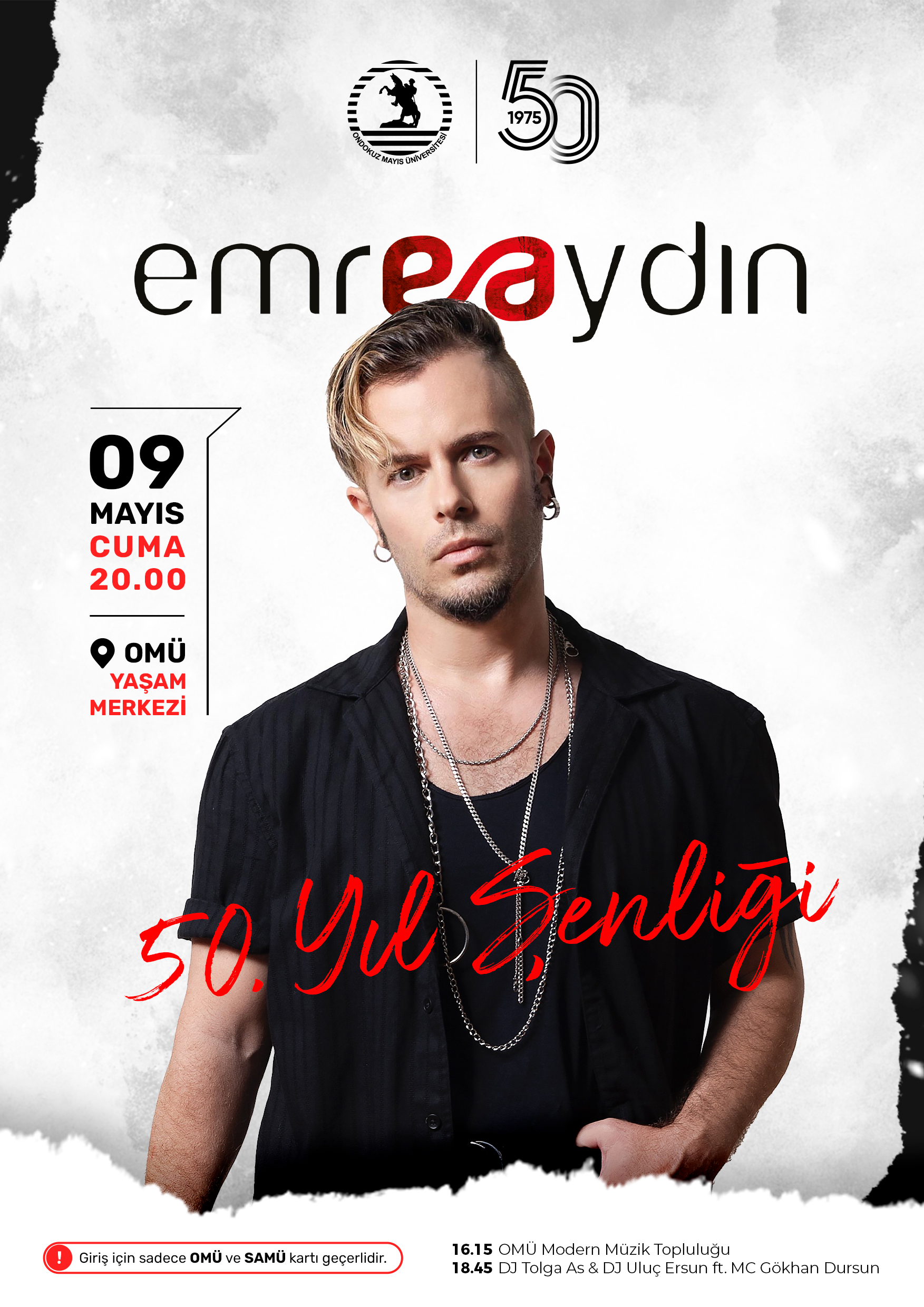 Emre Aydın Konseri | OMÜ | Ondokuz Mayıs Üniversitesi