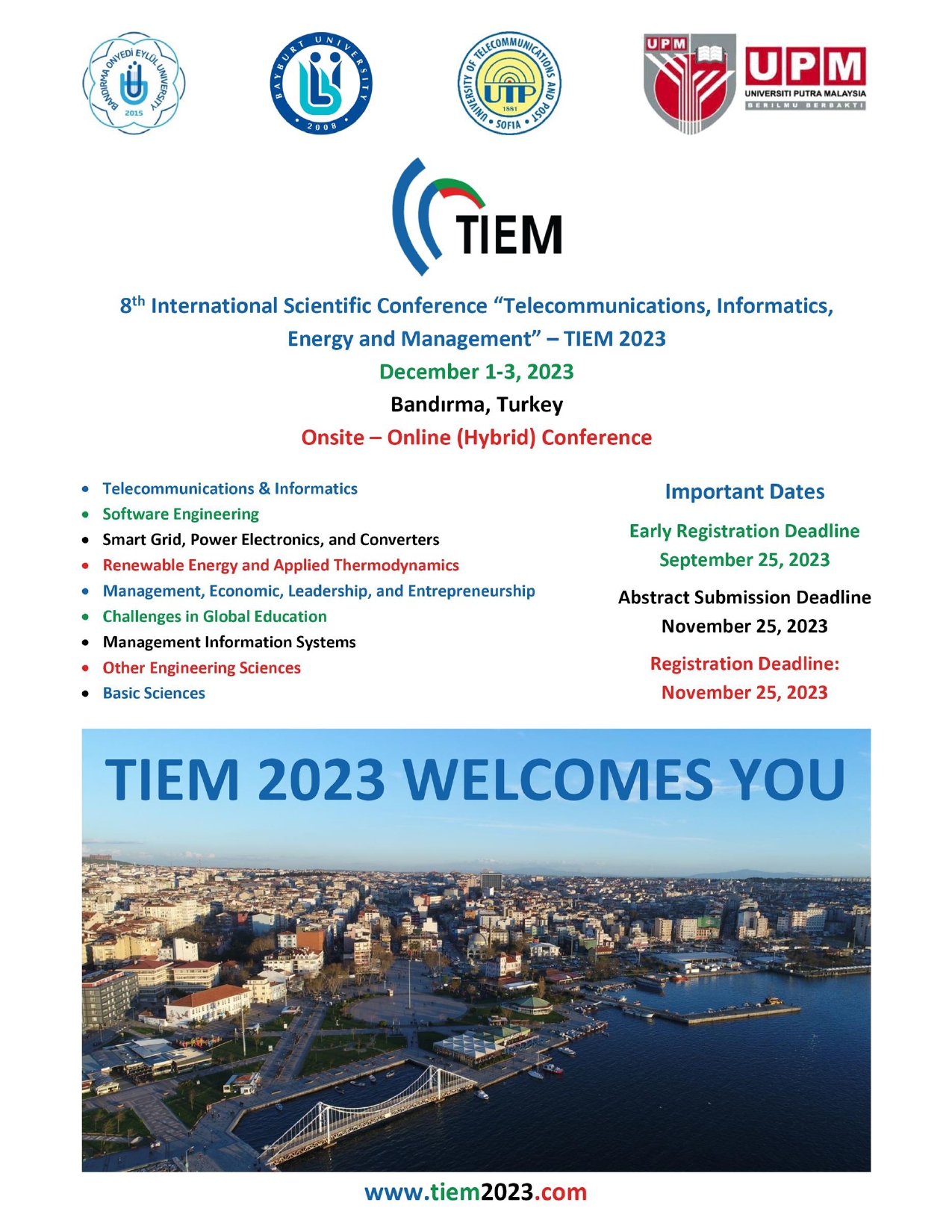 Telecommunications, Informatics, Energy and Management (TIEM 2023 ...